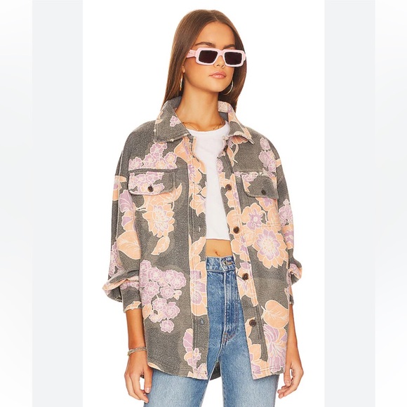 Free People | Jackets & Coats | Nwt Free People We The Free Printed ...